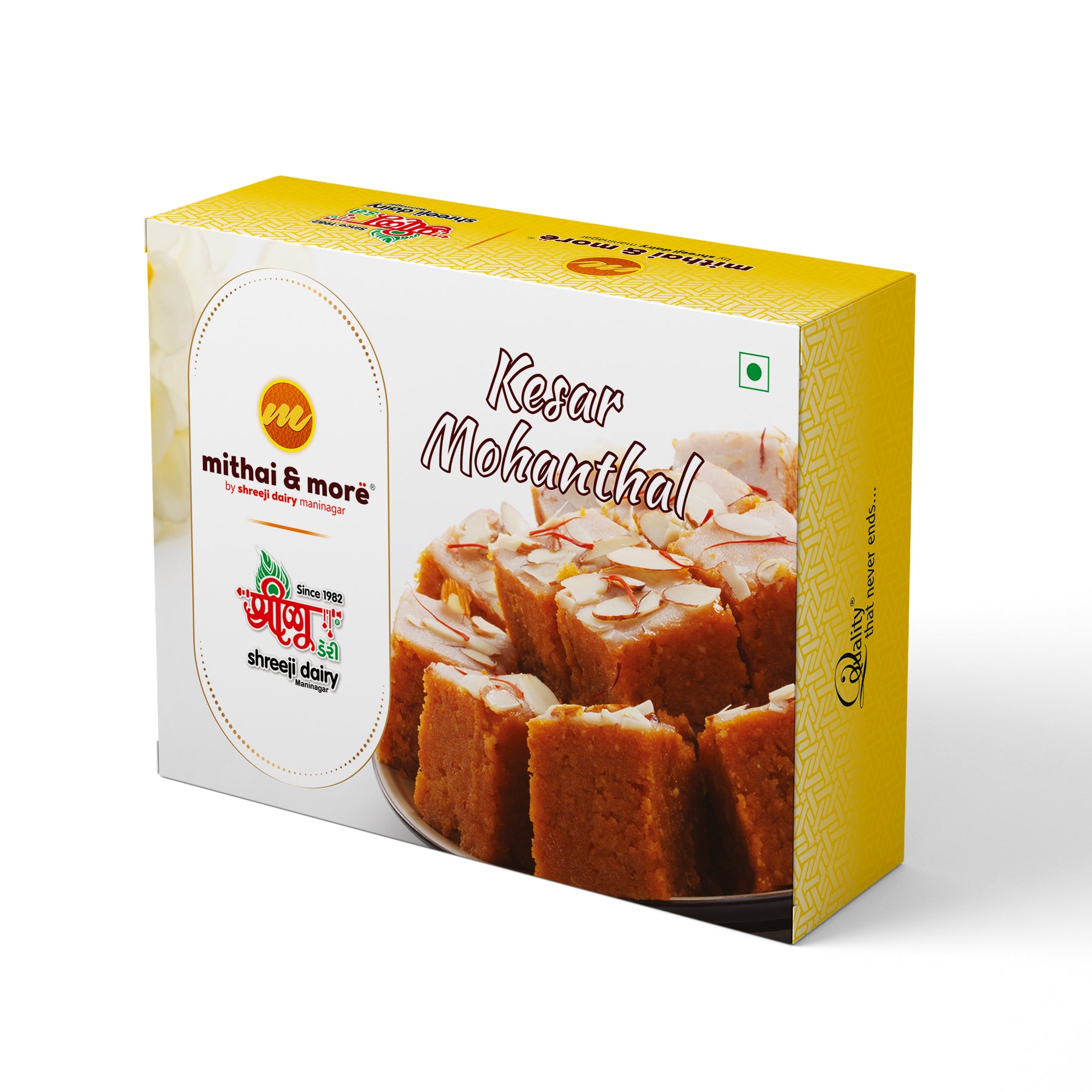 Kesar Mohanthal | Order Online | Shreeji Dairy | Mithai and More